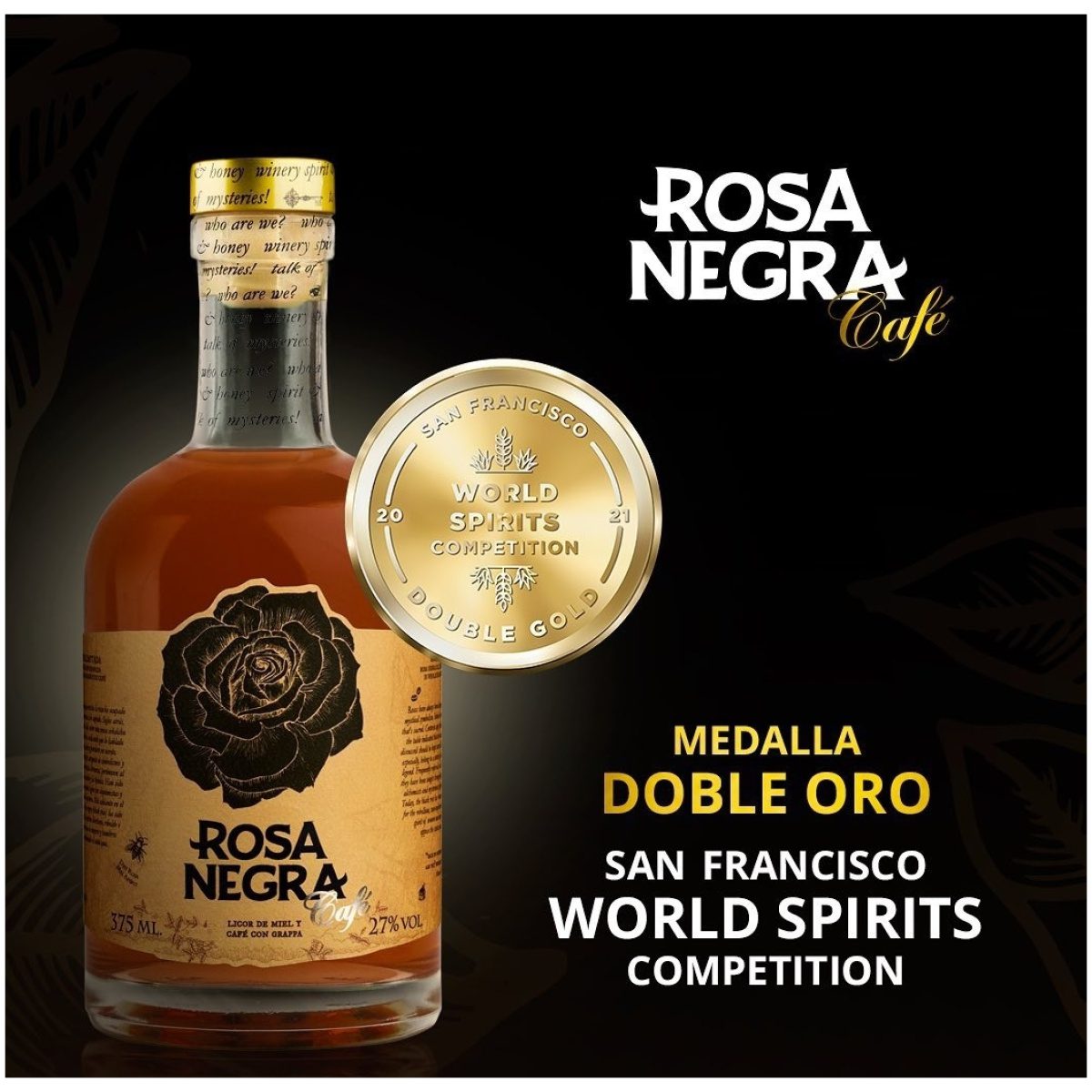 Rosa Negra Grappa Miel Cafe 750 ML - BirraVa - Cerveza Artesanal ...